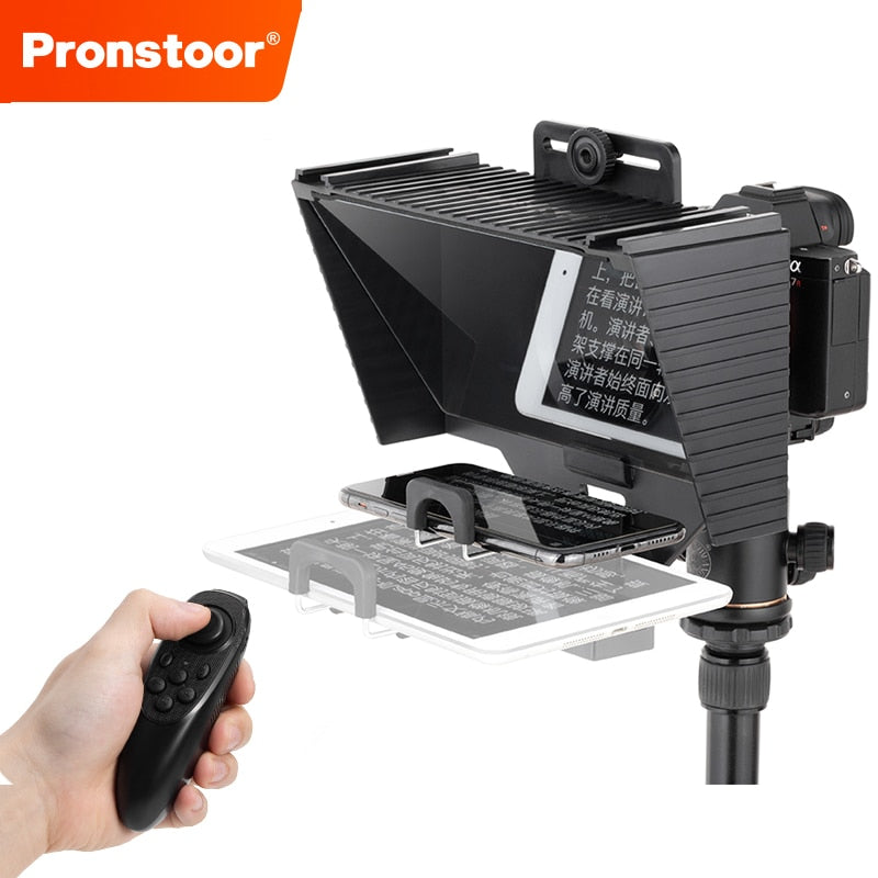 Teleprompter for 12 inch iPad Mini Tablet Phones Prompting Prompter Re ...